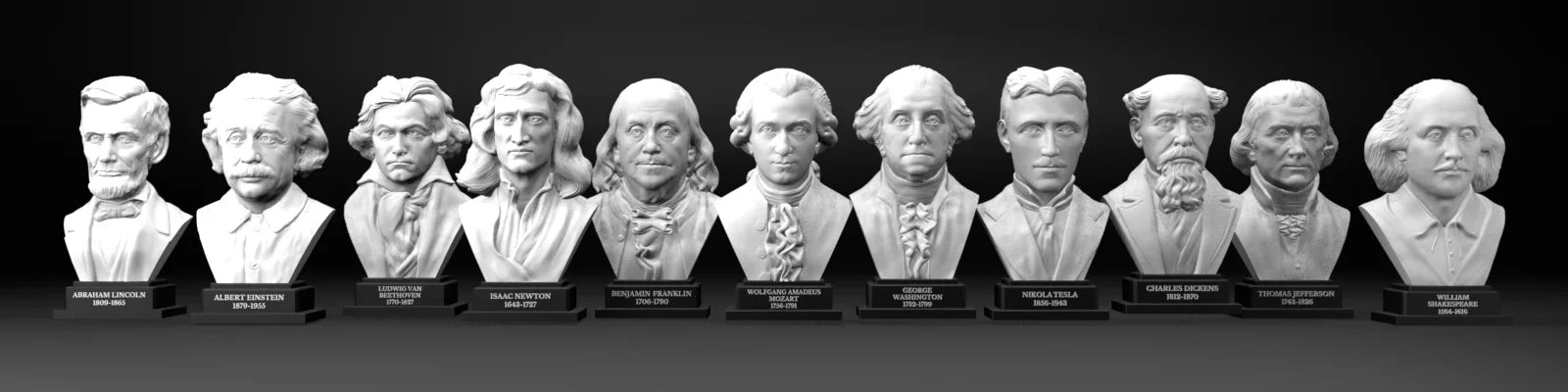 Historical Figure Busts | Portrait Sculptures of Famous Leaders ...